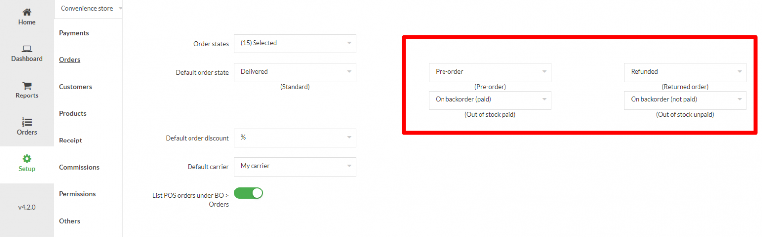 Select order’s states for out-of-stock products – Rock POS – The number ...